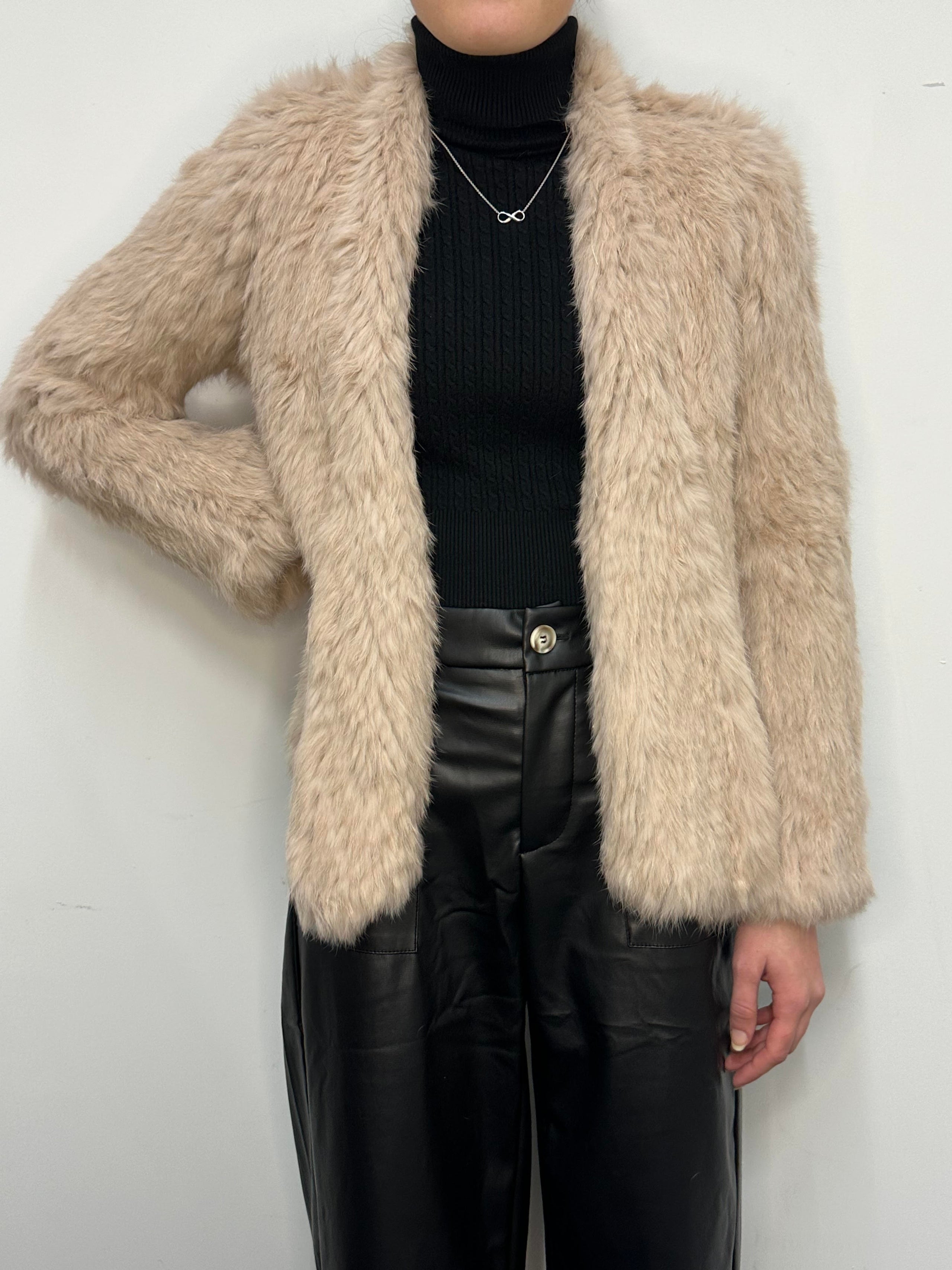 Valeria Label - Fur Coat - Blush | Label A