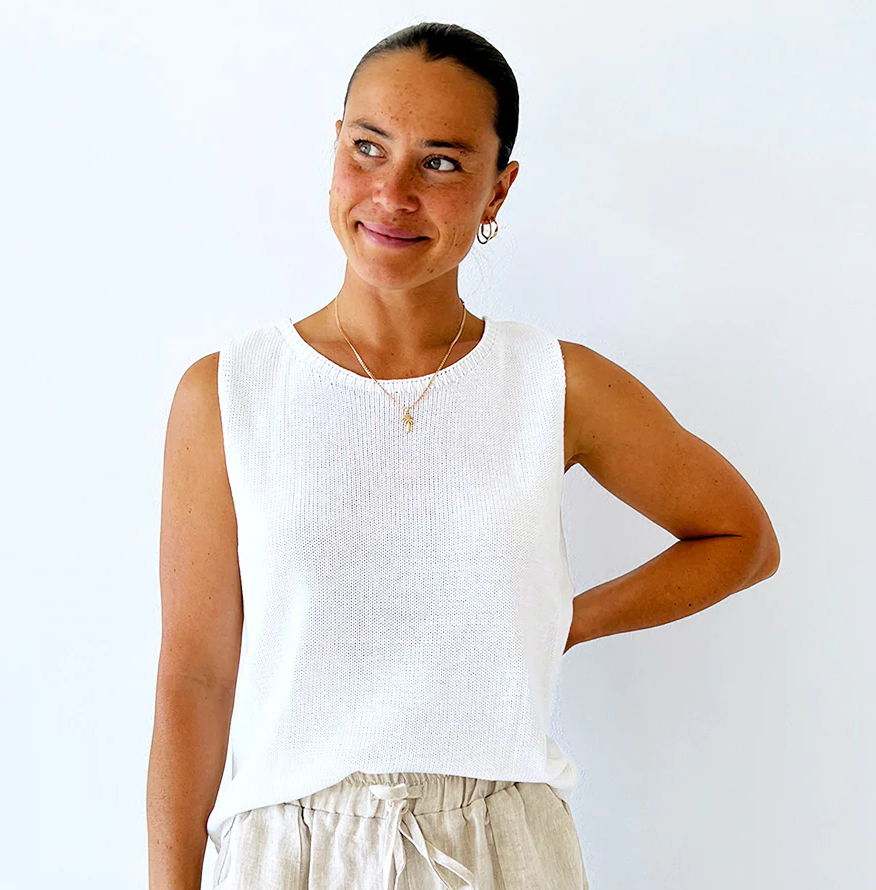 LITTLE LIES - Spring Tank - White | Label A